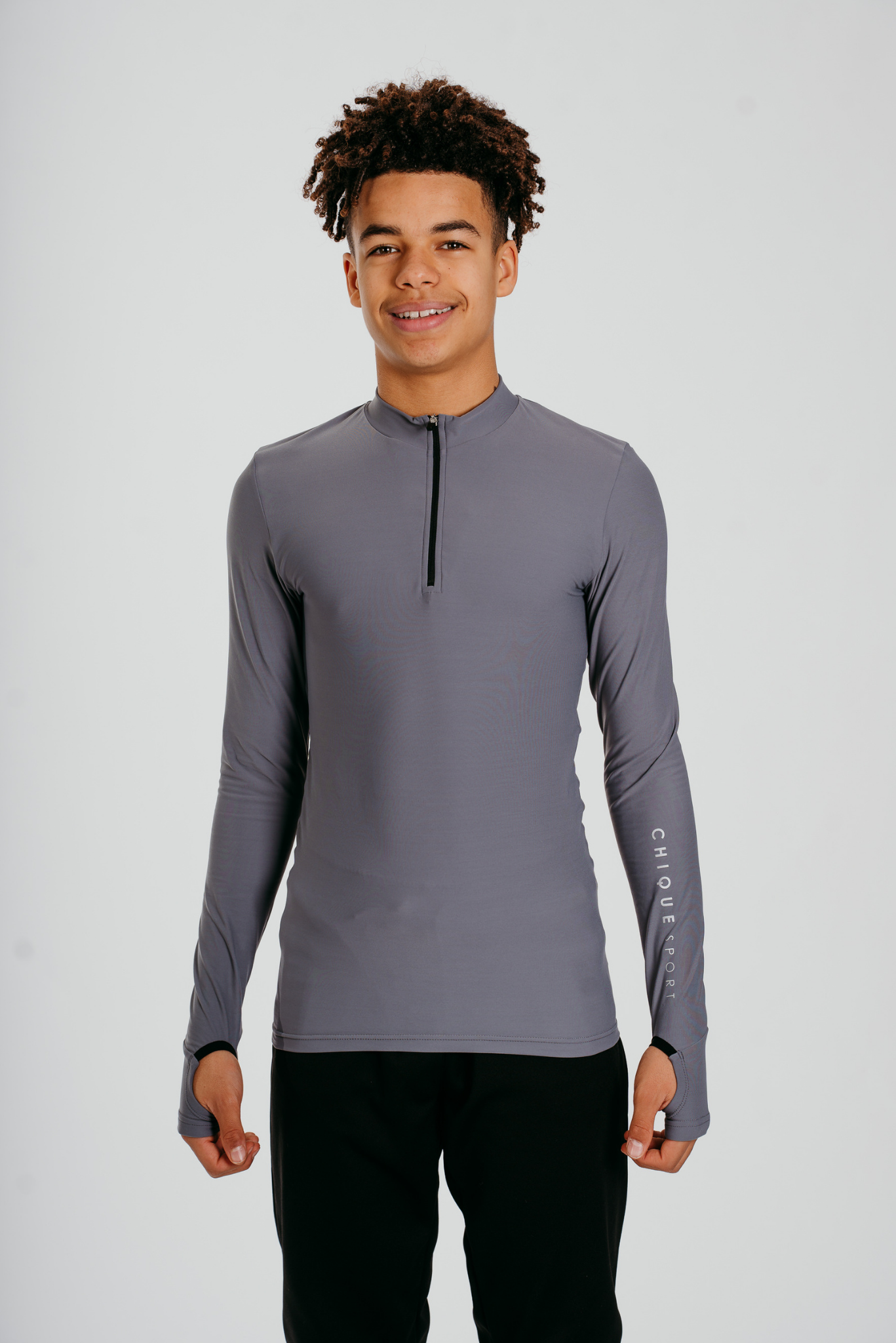 Boy's Figure Skating Power Half-Zip Top | Chique Sport