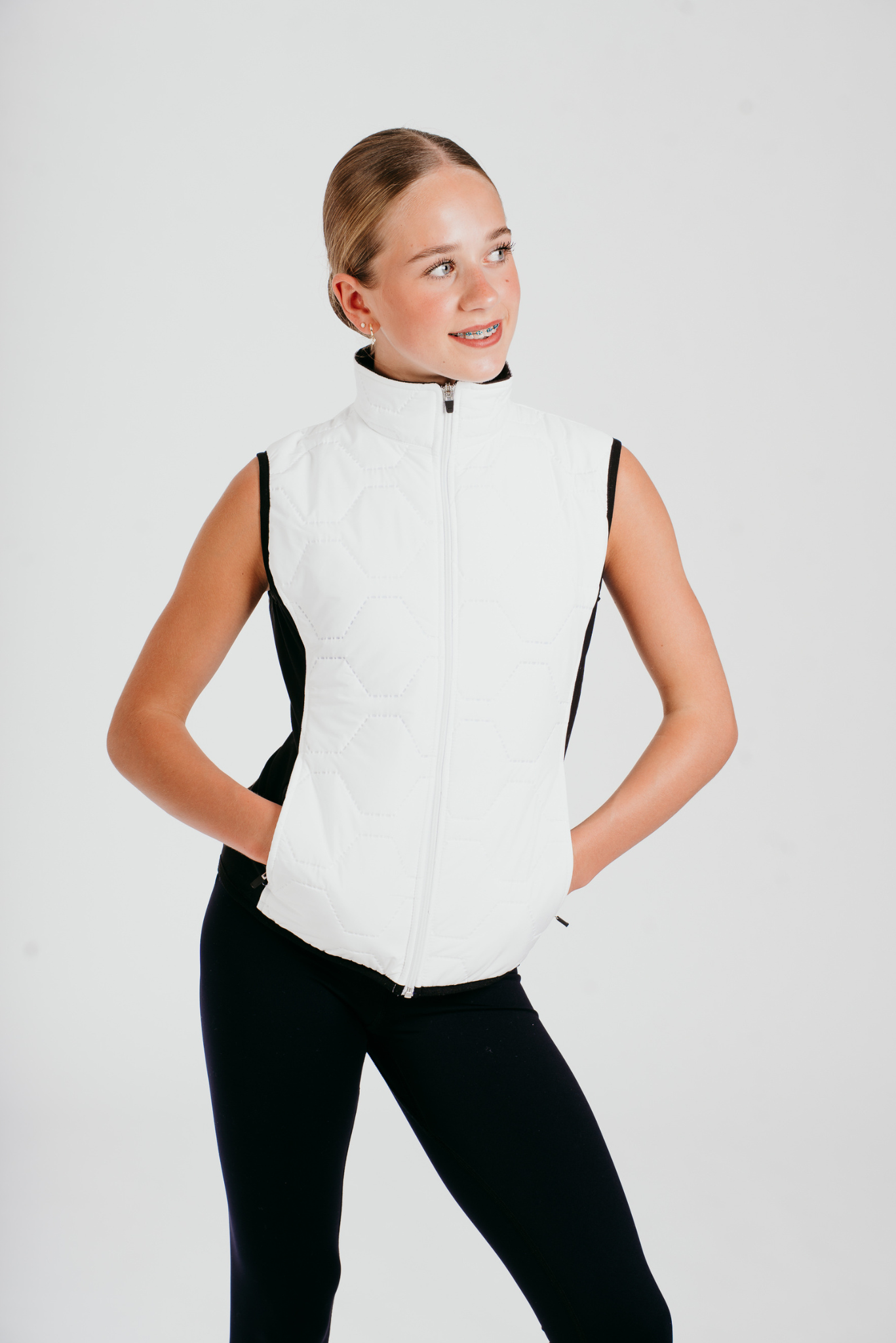 Girl's Figure Skating Padded Bodywarmer | Chique Sport