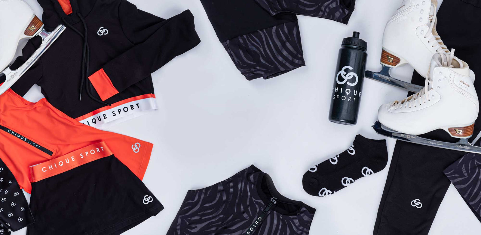 Women's Figure Skating Long-Sleeve Top in Black | Chique Sport