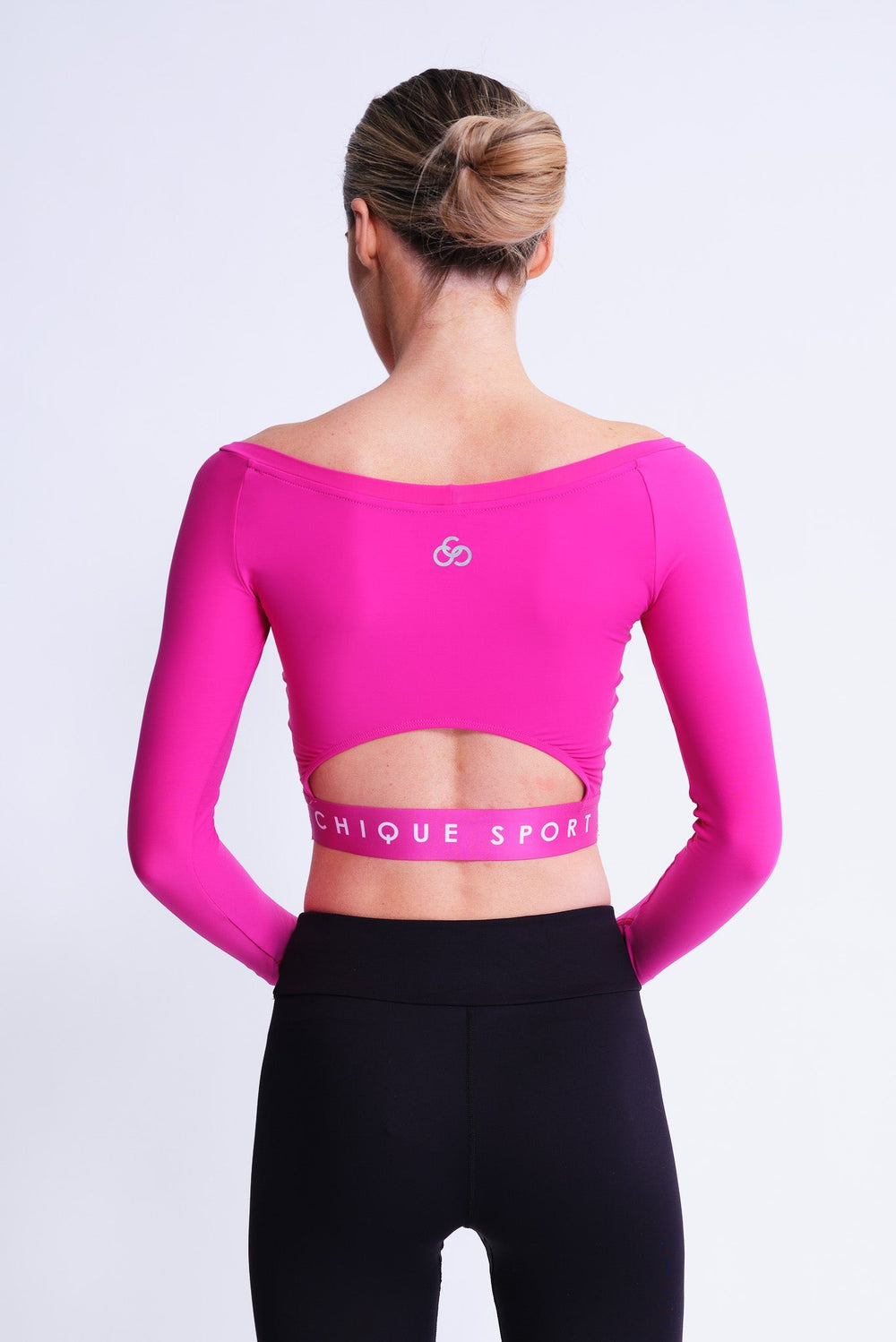 Women's Figure Skating Crop Top in Fuchsia | Chique Sport