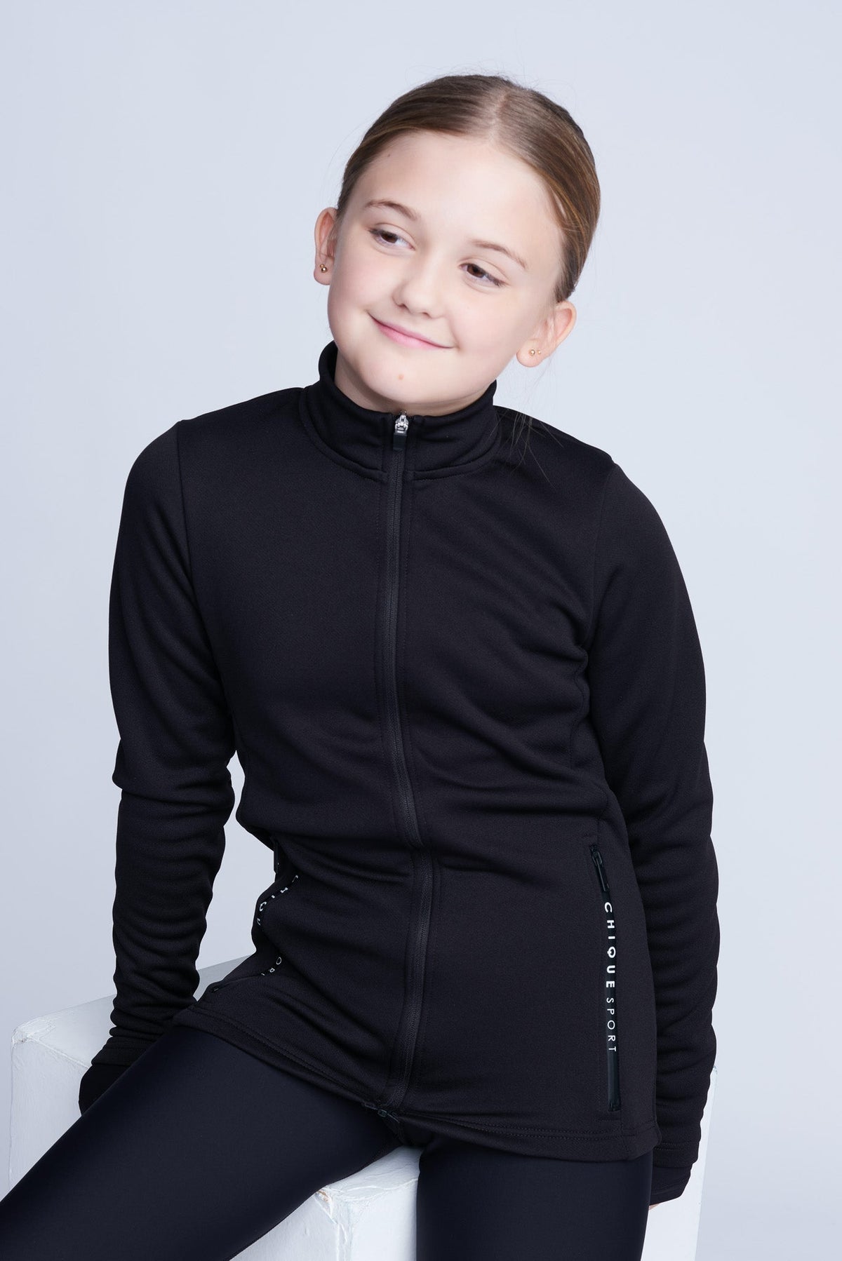 Girl's Figure Skating Full-Zip Jacket | Chique Sport