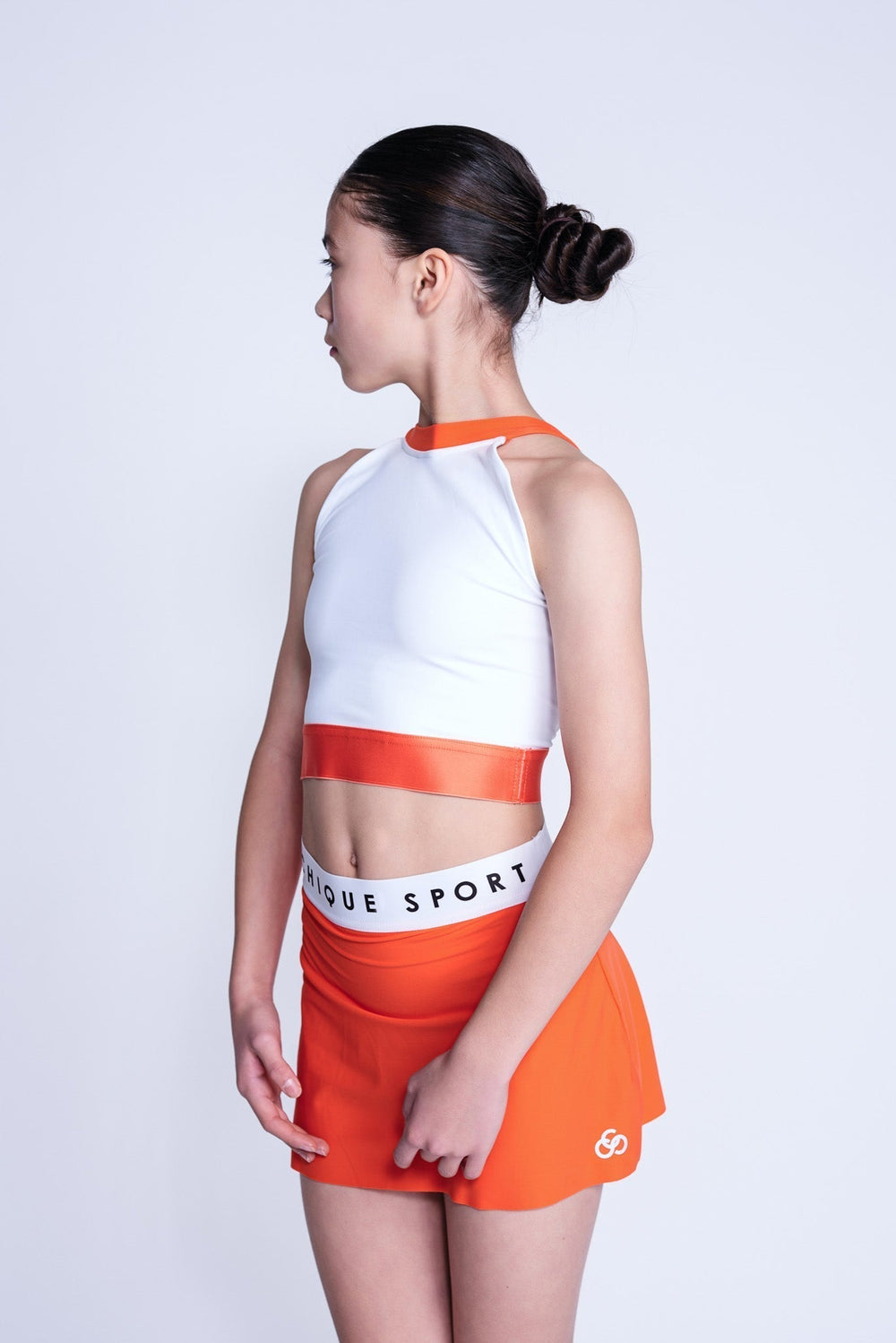 Girl's Fearless Crop Top in White